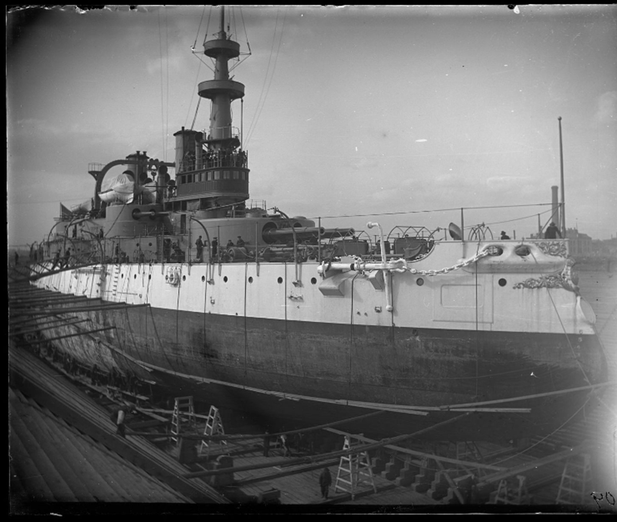 Battleship Photo Index BB-2 USS MASSACHUSETTS