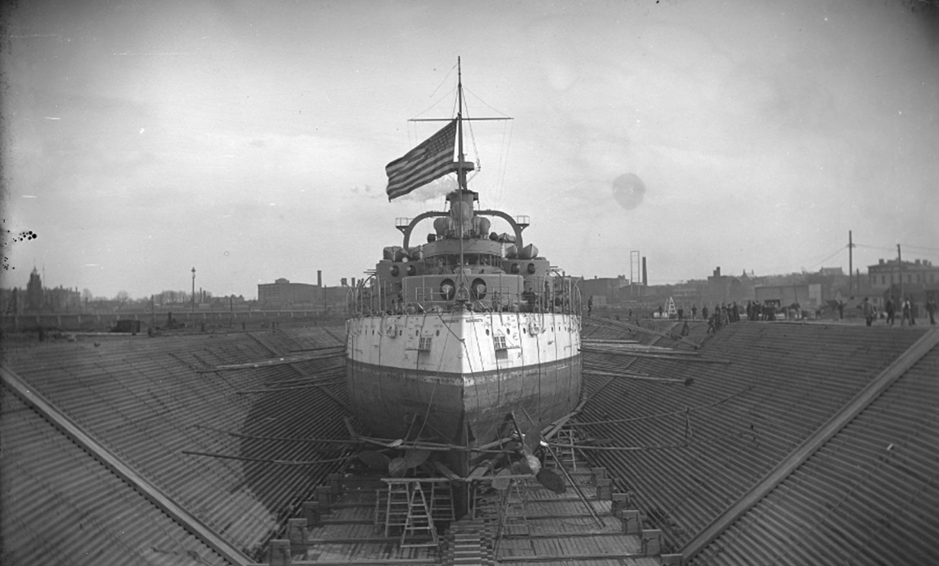 Battleship Photo Index BB-2 USS MASSACHUSETTS