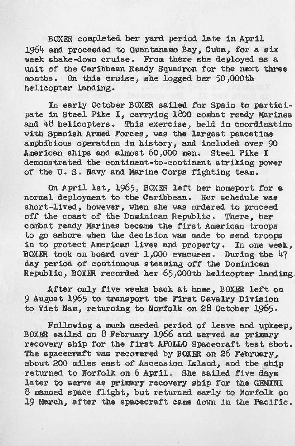 Amphibious Assault Ship (Helicopter)Index LPH-4 Boxer